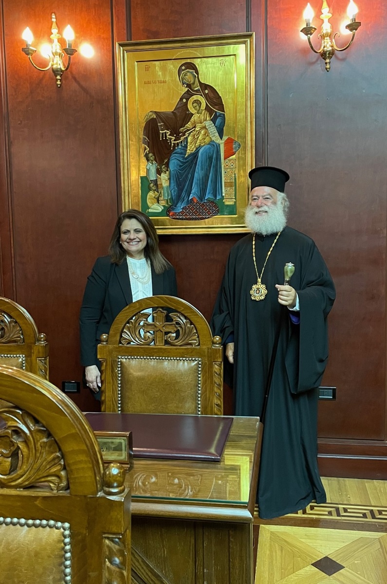 ΕΠΙΣΚΕΨΗ ΤΗΣ ΥΠΟΥΡΓΟΥ ΜΕΤΑΝΑΣΤΕΥΣΗΣ ΤΗΣ ΑΙΓΥΠΤΟΥ ΣΤΟΝ ΠΑΤΡΙΑΡΧΗ ...