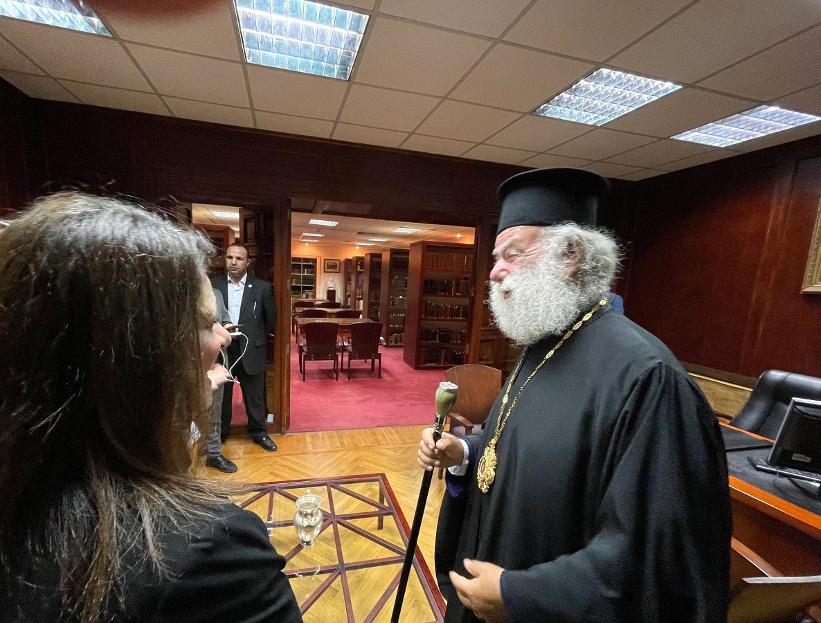 ΕΠΙΣΚΕΨΗ ΤΗΣ ΥΠΟΥΡΓΟΥ ΜΕΤΑΝΑΣΤΕΥΣΗΣ ΤΗΣ ΑΙΓΥΠΤΟΥ ΣΤΟΝ ΠΑΤΡΙΑΡΧΗ ...