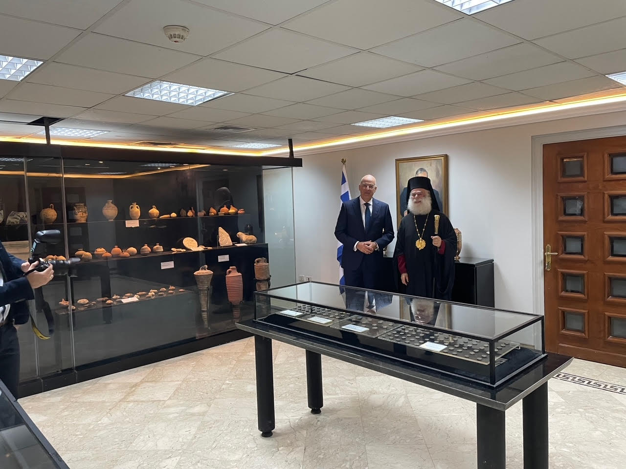 ΕΠΙΣΚΕΨΗ ΤΟΥ ΥΠΟΥΡΓΟΥ ΕΘΝΙΚΗΣ ΑΜΥΝΗΣ ΤΗΣ ΕΛΛΑΔΟΣ ΣΤΟΝ ΜΑΚ. ΠΑΤΡΙΑΡΧΗ ...