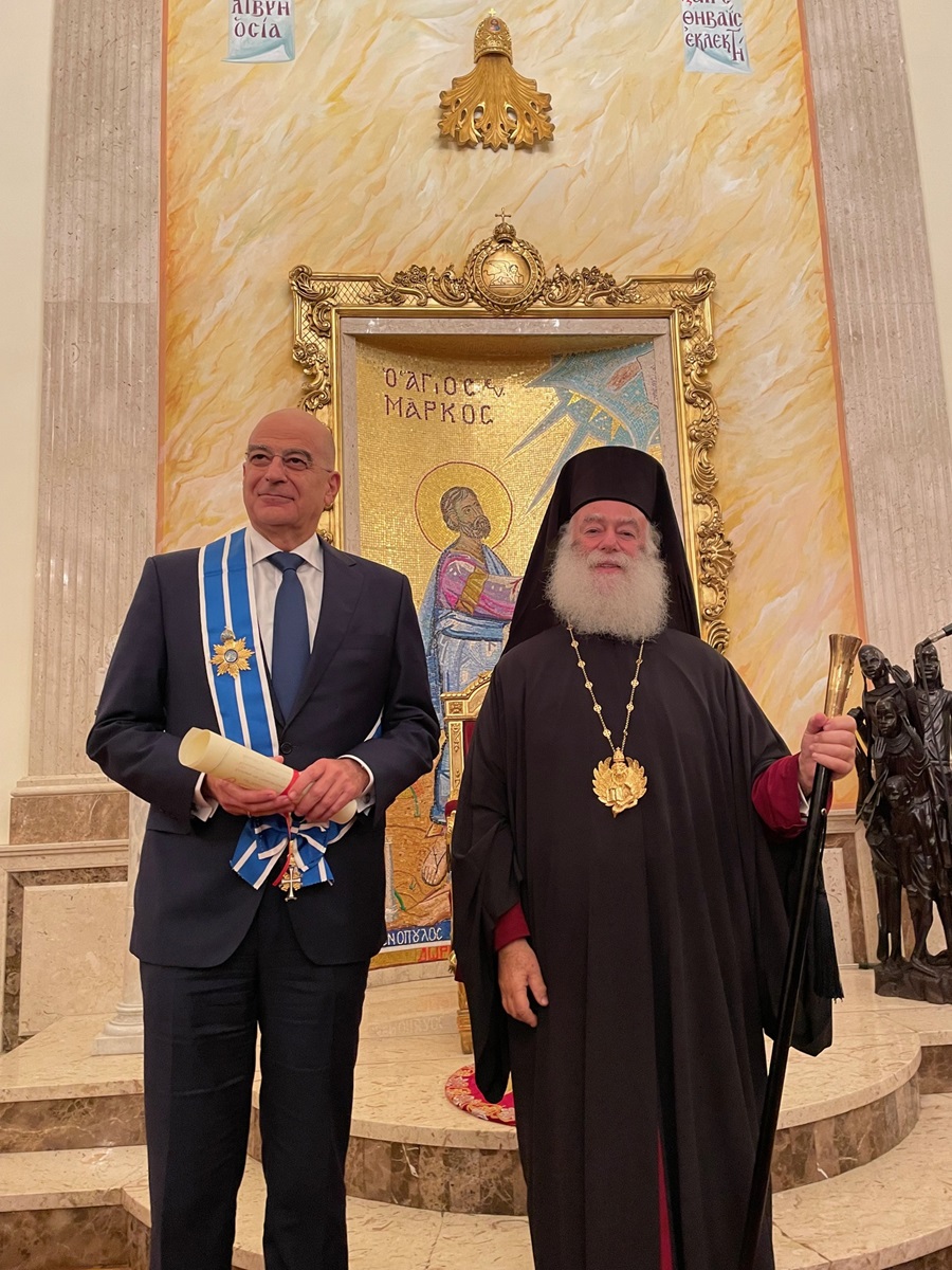 ΕΠΙΣΚΕΨΗ ΤΟΥ ΥΠΟΥΡΓΟΥ ΕΘΝΙΚΗΣ ΑΜΥΝΗΣ ΤΗΣ ΕΛΛΑΔΟΣ ΣΤΟΝ ΜΑΚ. ΠΑΤΡΙΑΡΧΗ ...