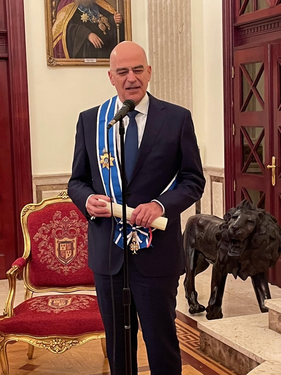 ΕΠΙΣΚΕΨΗ ΤΟΥ ΥΠΟΥΡΓΟΥ ΕΘΝΙΚΗΣ ΑΜΥΝΗΣ ΤΗΣ ΕΛΛΑΔΟΣ ΣΤΟΝ ΜΑΚ. ΠΑΤΡΙΑΡΧΗ ...